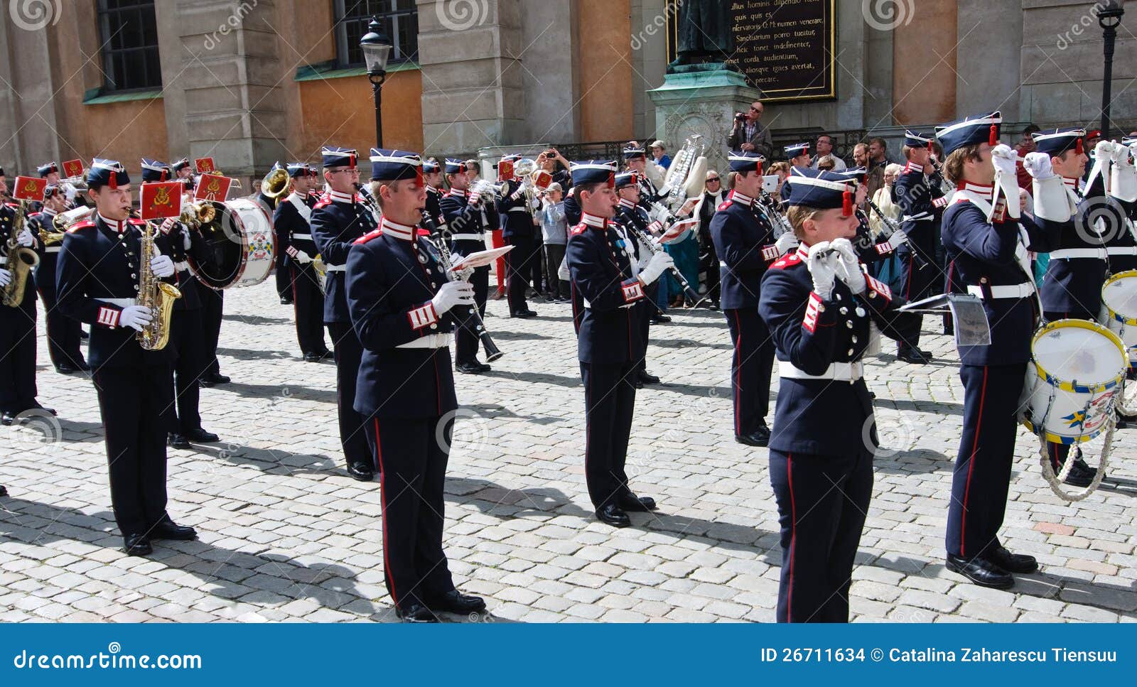 The Swedish Army Band on Parade Editorial Stock Image - Image of ...