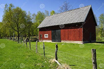 Swedish barn for cattle stock photo. Image of cottage - 19431692