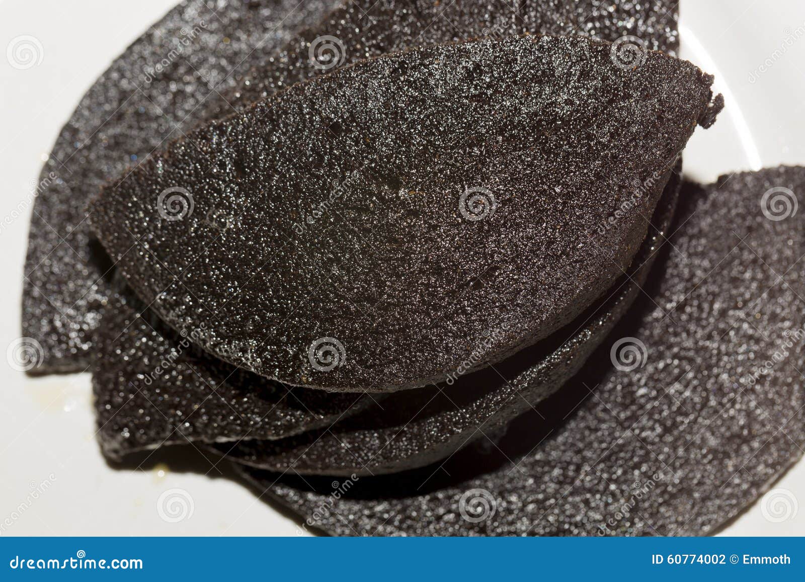 Swedish Blood Pudding on White Plate Stock Photo - Image of stack ...