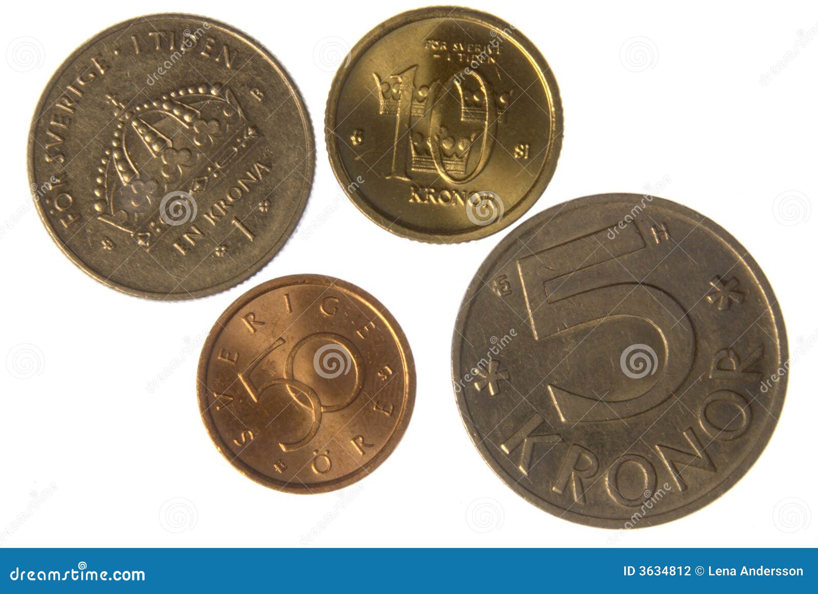 Swedish Coins stock photo. Image of money, metall, swedish - 3634812