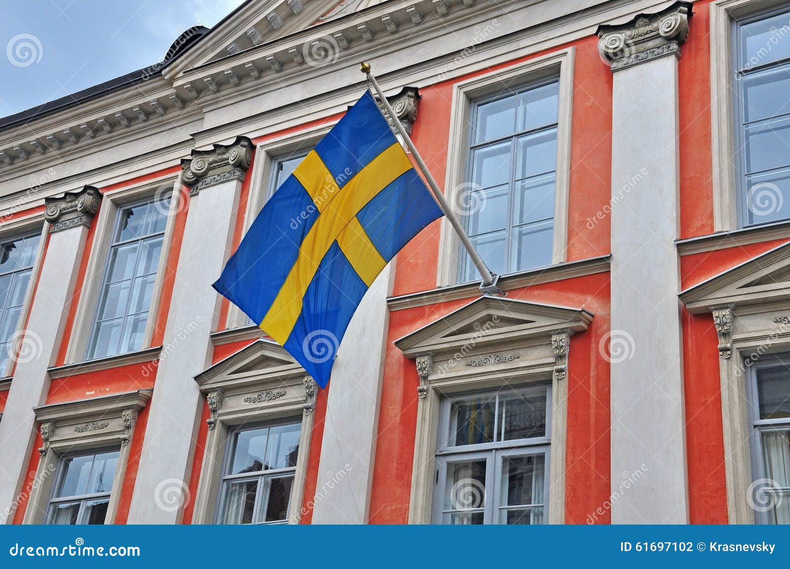 Swedish consulate building stock photo. Image of facade - 61697102
