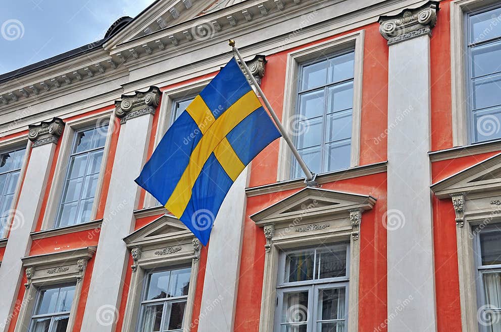Swedish consulate building stock photo. Image of facade - 61697102