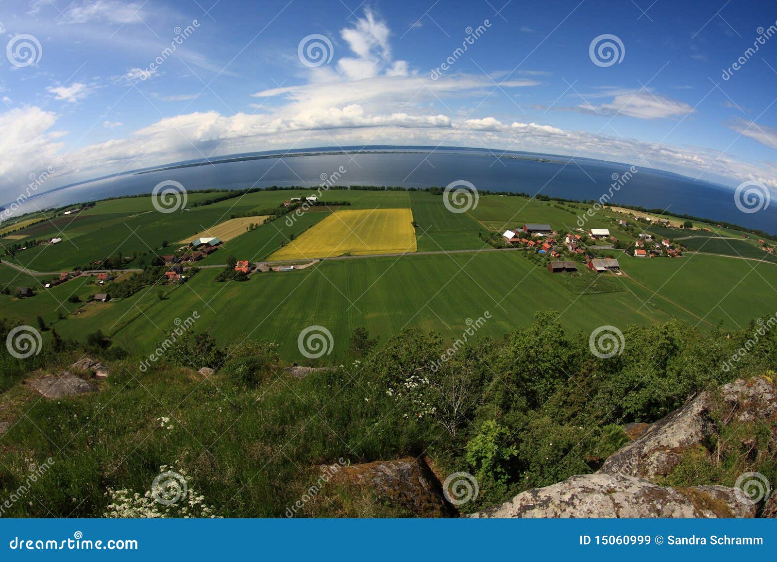 Swedish countryside stock image. Image of green, jonkoping - 15060999