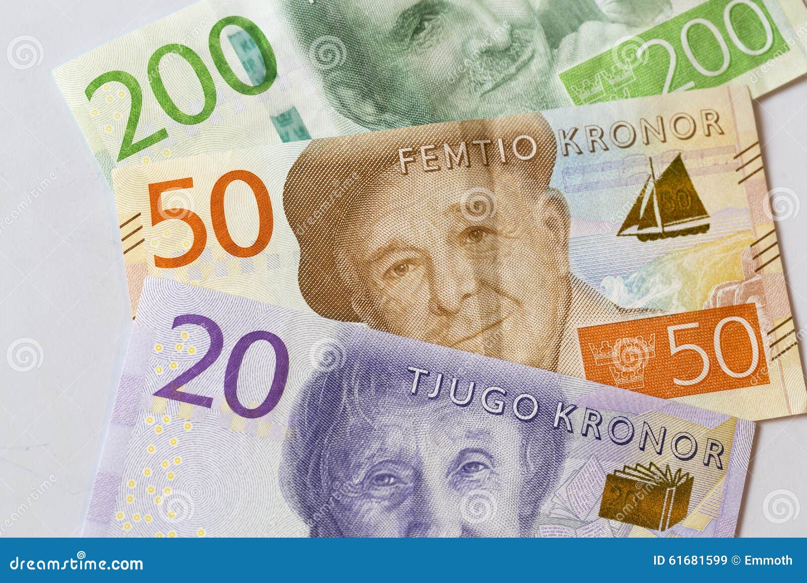 Swedish Currency Close up stock image. Image of macro - 61681599