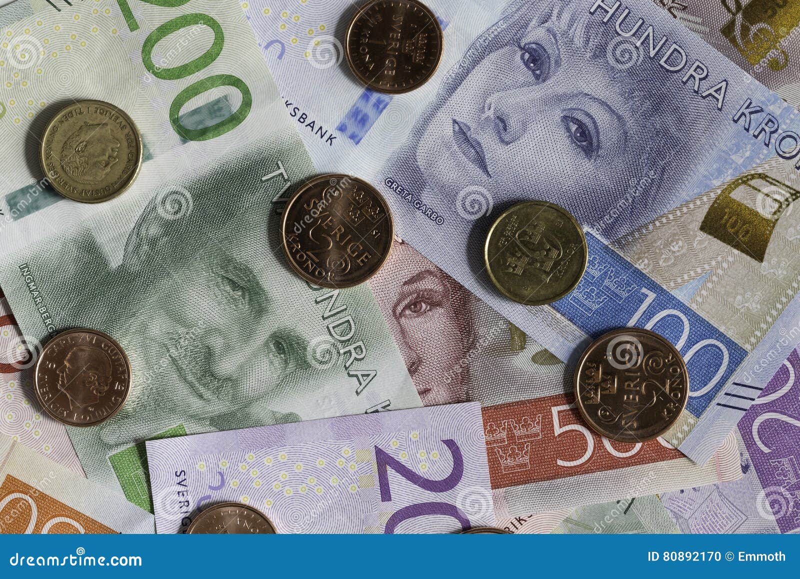 Swedish Currency Close Up stock photo. Image of note - 80892170