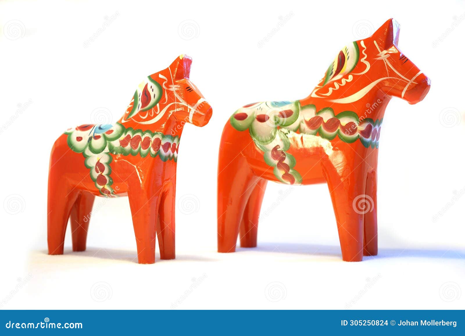 Swedish Dala Hourse Isolated on White Stock Photo - Image of horse ...