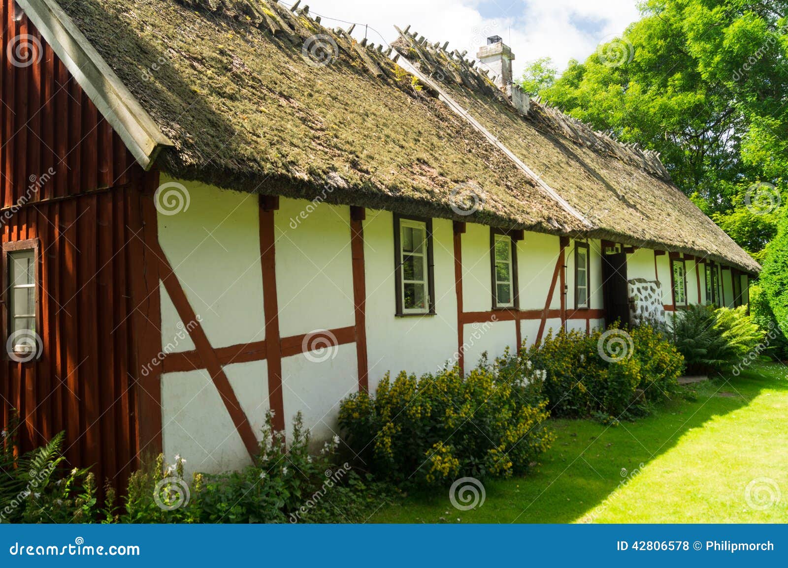 Swedish farm house stock photo. Image of rural, timbered - 42806578