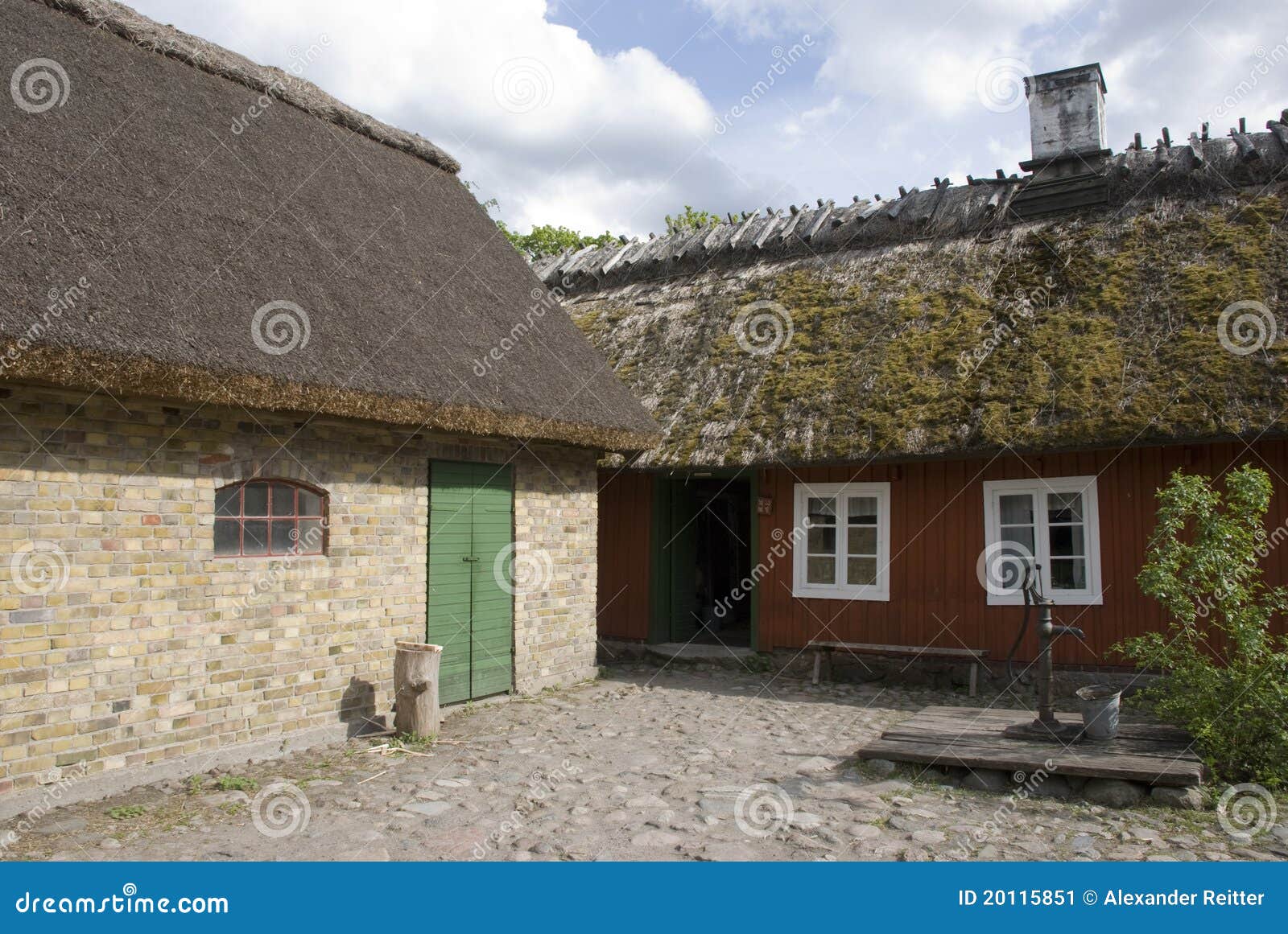 Swedish farmhouse stock image. Image of wooden, museum - 20115851