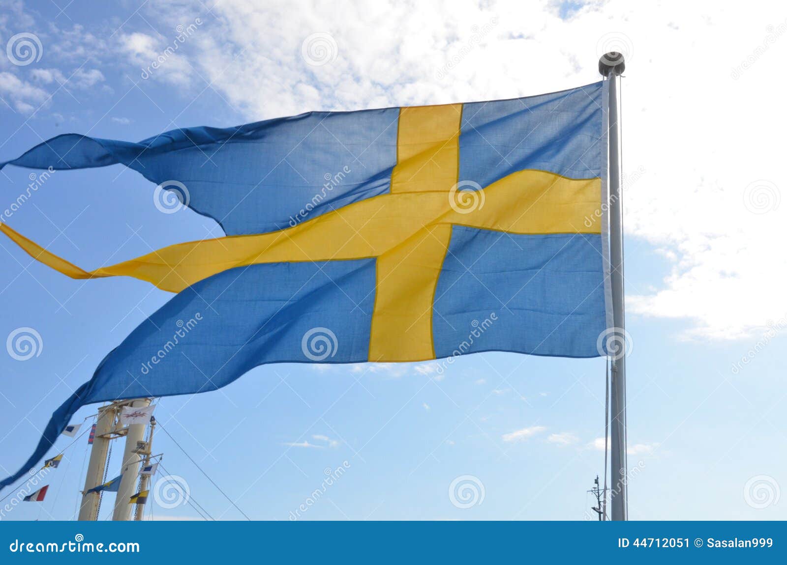 Swedish Flag stock image. Image of nordic, emblem, naval - 44712051
