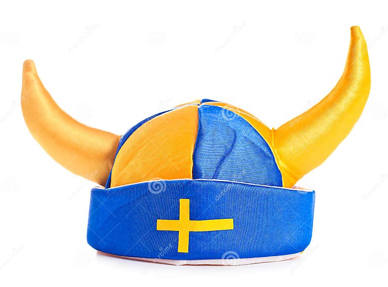 Swedish Hat , Isolated on White Stock Image - Image of nordic, yellow ...