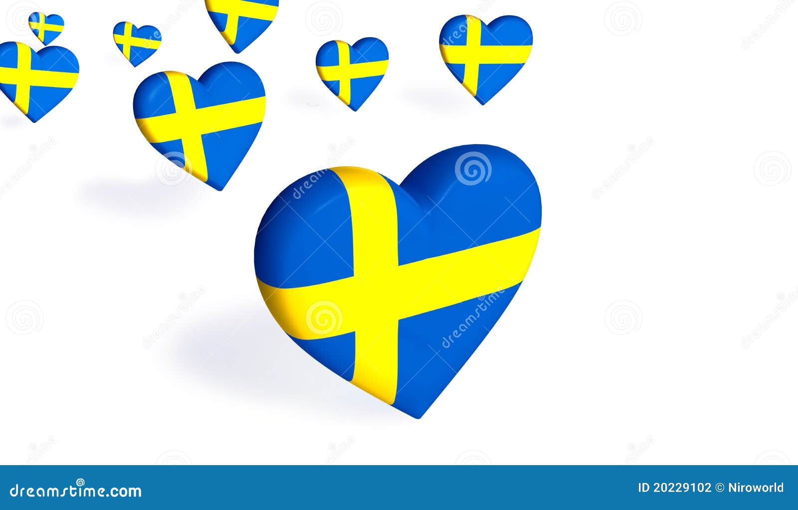 Swedish Hearts stock illustration. Illustration of heart - 20229102