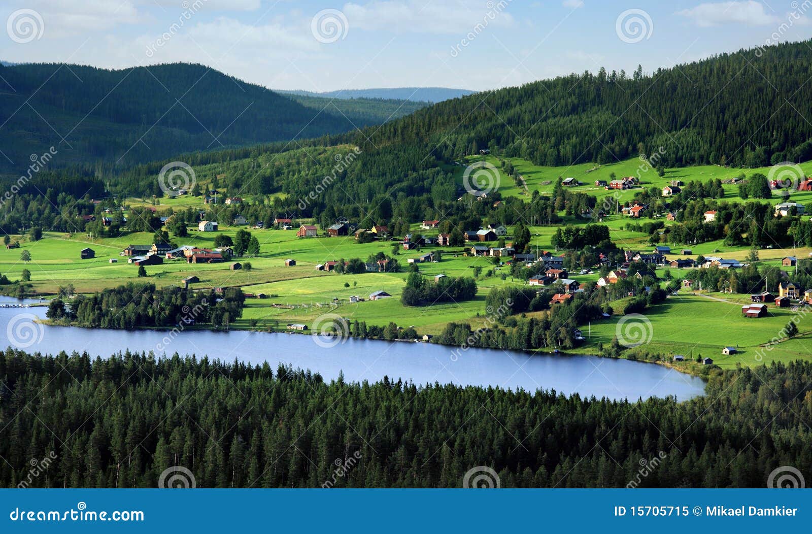 Swedish landscape stock image. Image of wide, resort - 15705715
