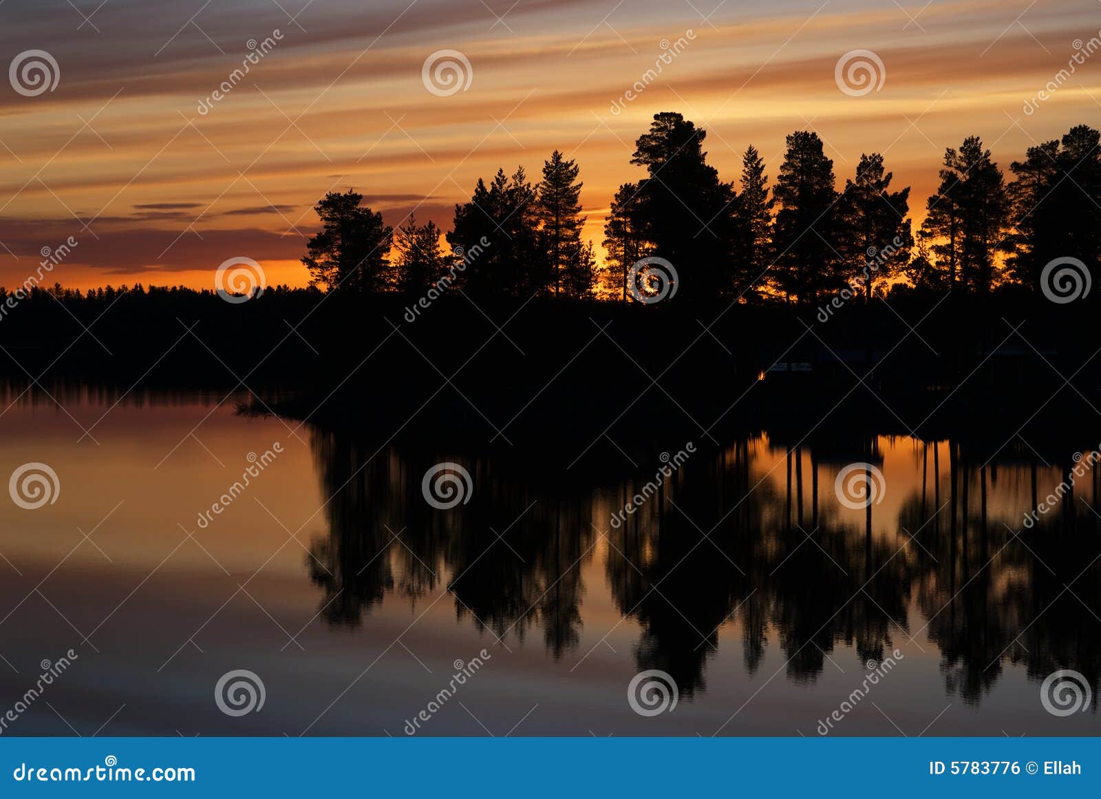 Swedish Lapland Landscape. Vistasvagge Valley In Northern Sweden ...