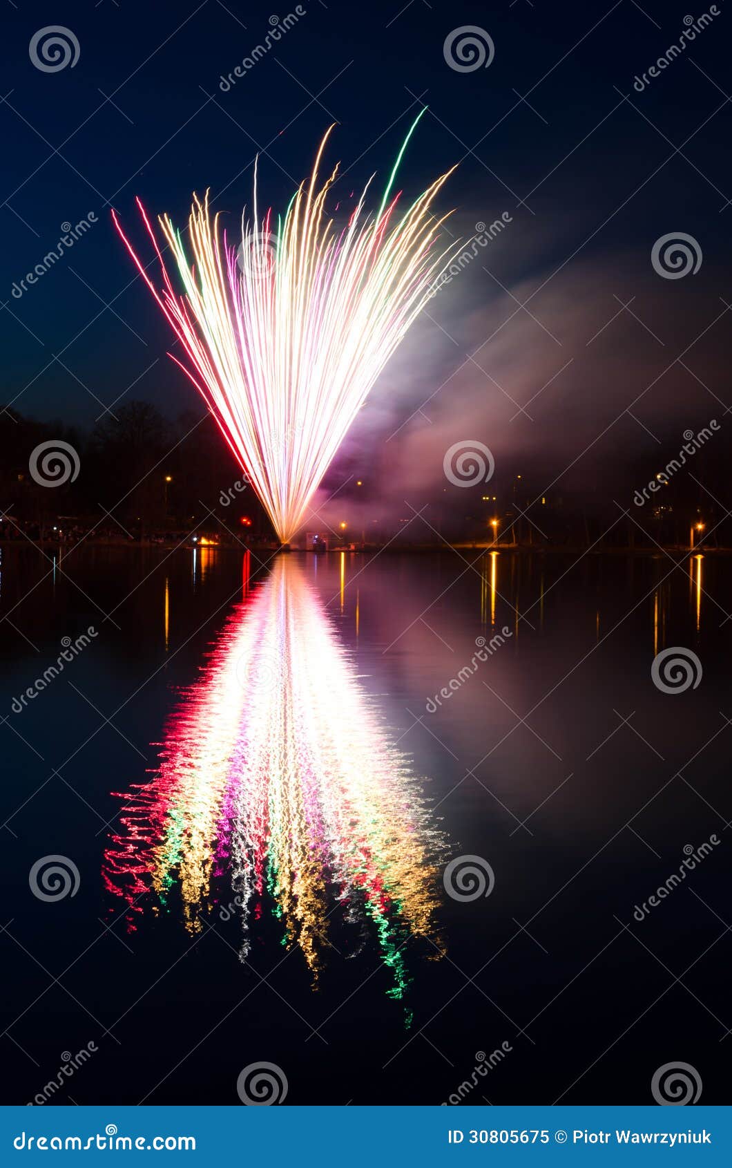 Swedish Multicolored Fireworks Stock Image - Image of flash, colorful ...