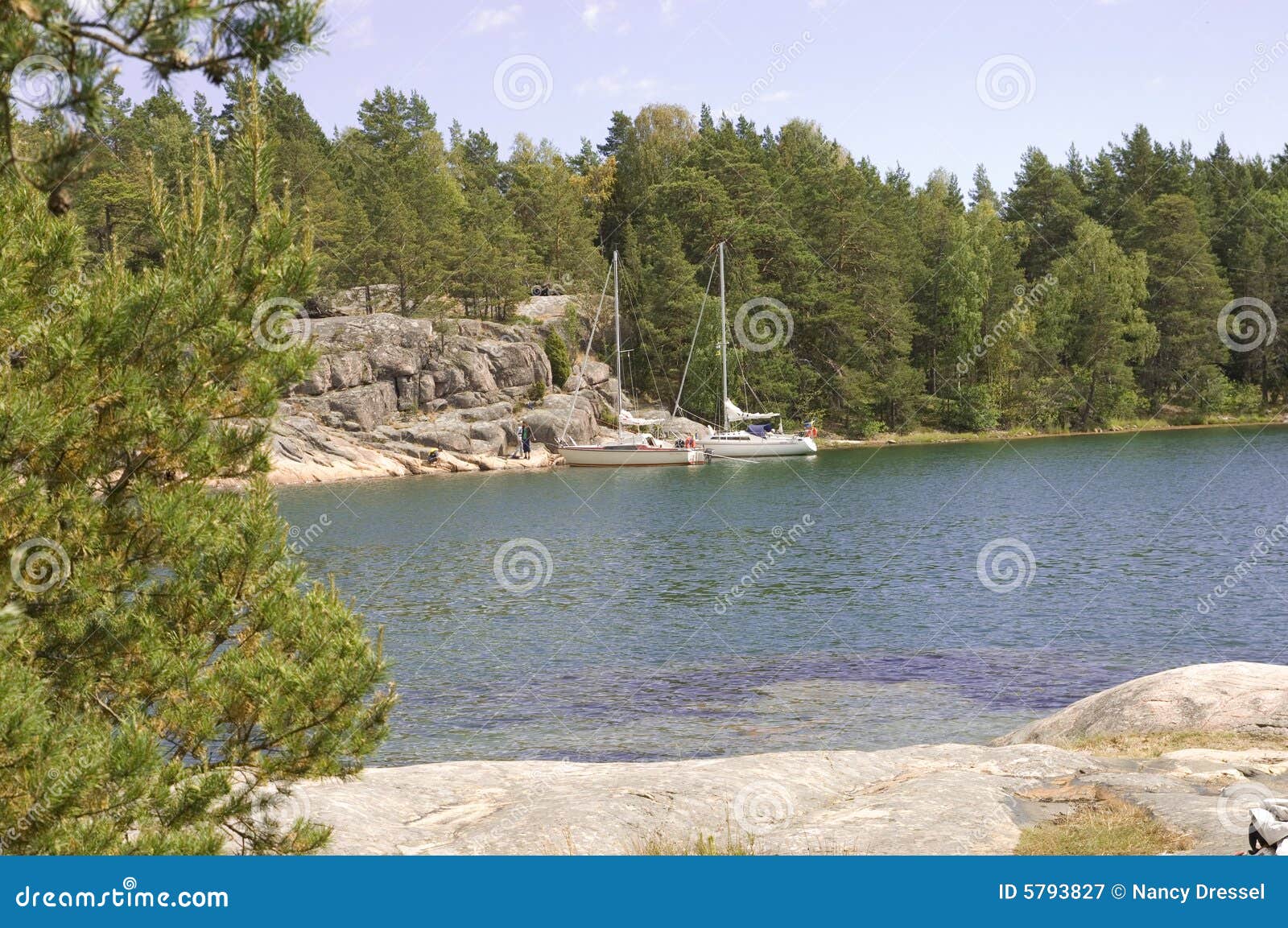 Swedish nature stock image. Image of chain, hills, ncn18 - 5793827