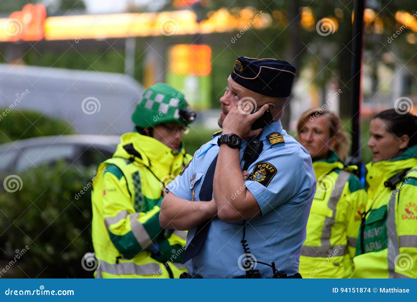 Swedish police officer editorial stock image. Image of policemen - 94151874