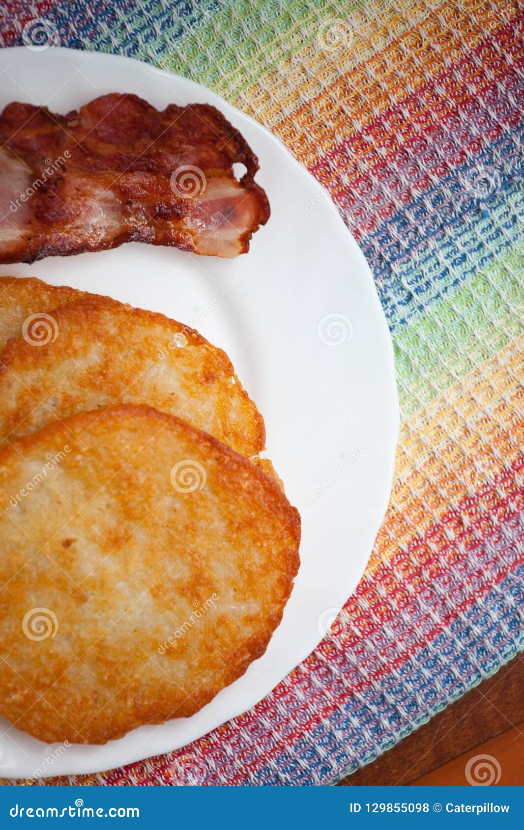 Swedish Potato Pancakes, Raggmunk on a Plate Stock Photo - Image of ...