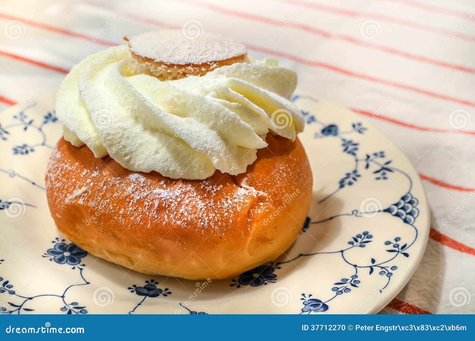 Swedish semla pastry stock photo. Image of bake, semla - 37712270