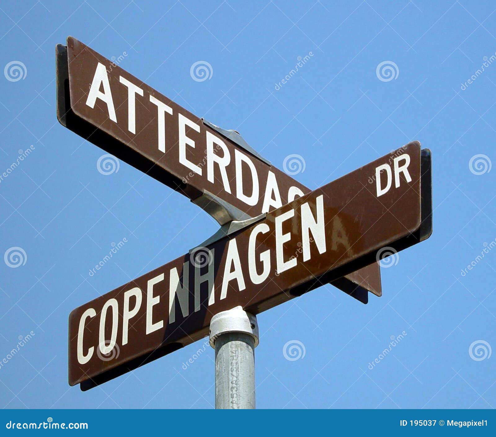 Swedish street sign stock image. Image of drive, copenhagen - 195037