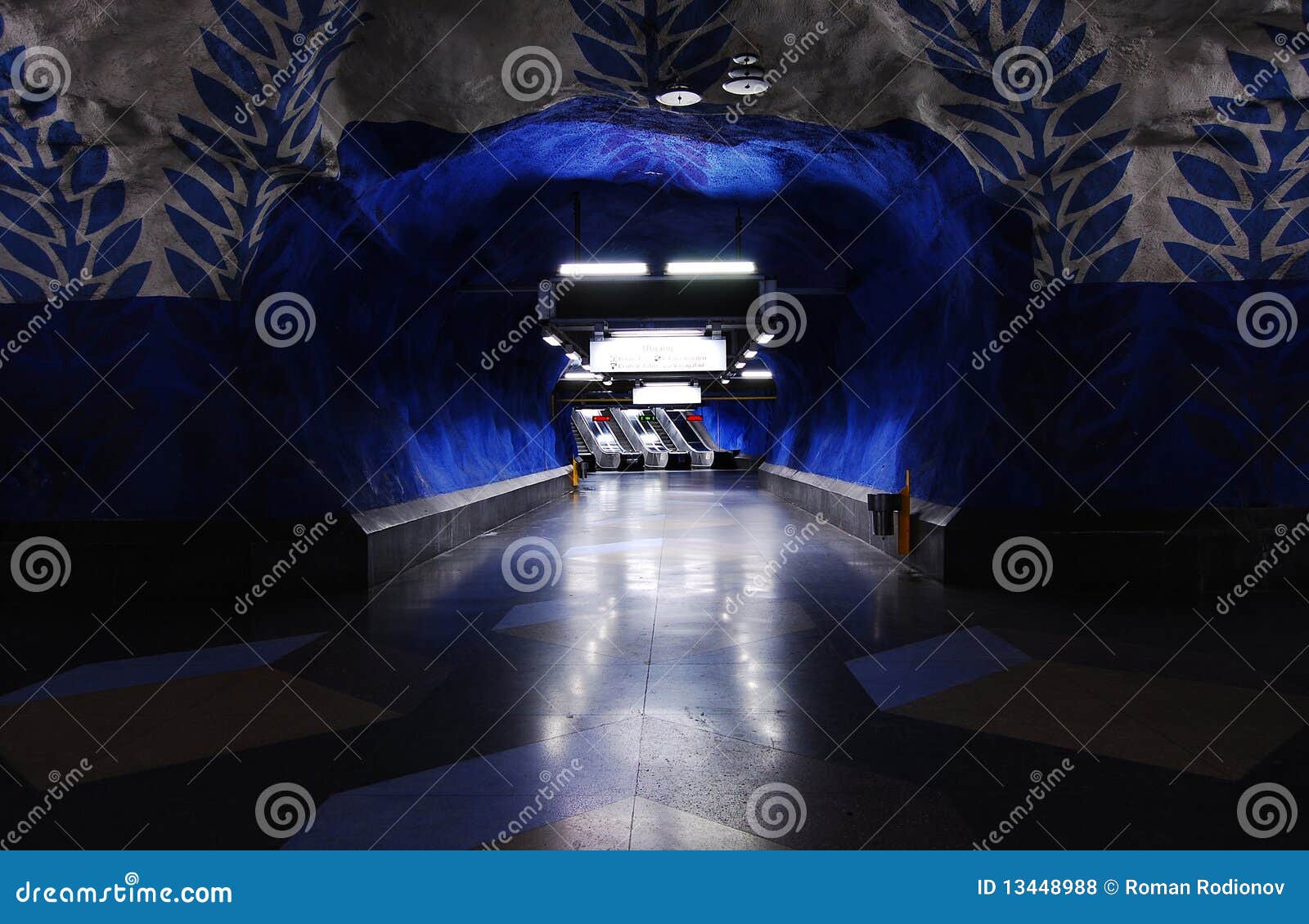 Swedish subway station editorial stock photo. Image of swedish - 13448988