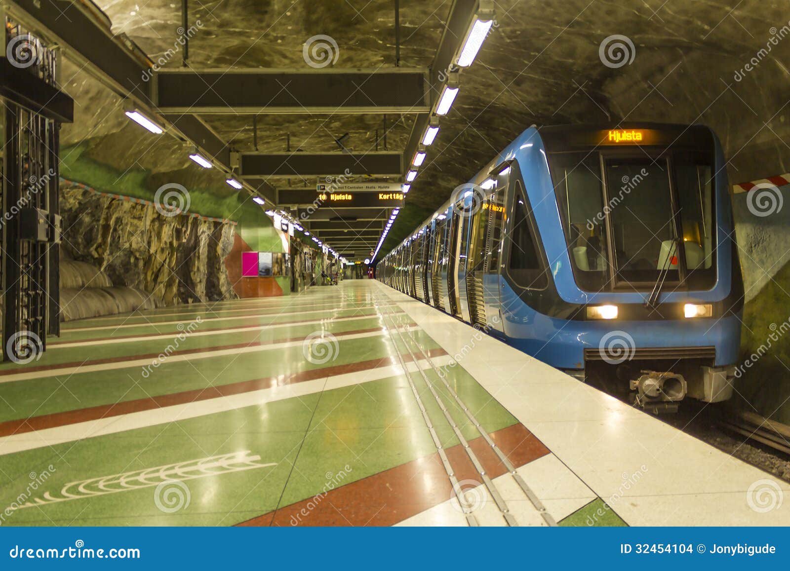 Swedish subway stock photo. Image of corridor, architecture - 32454104