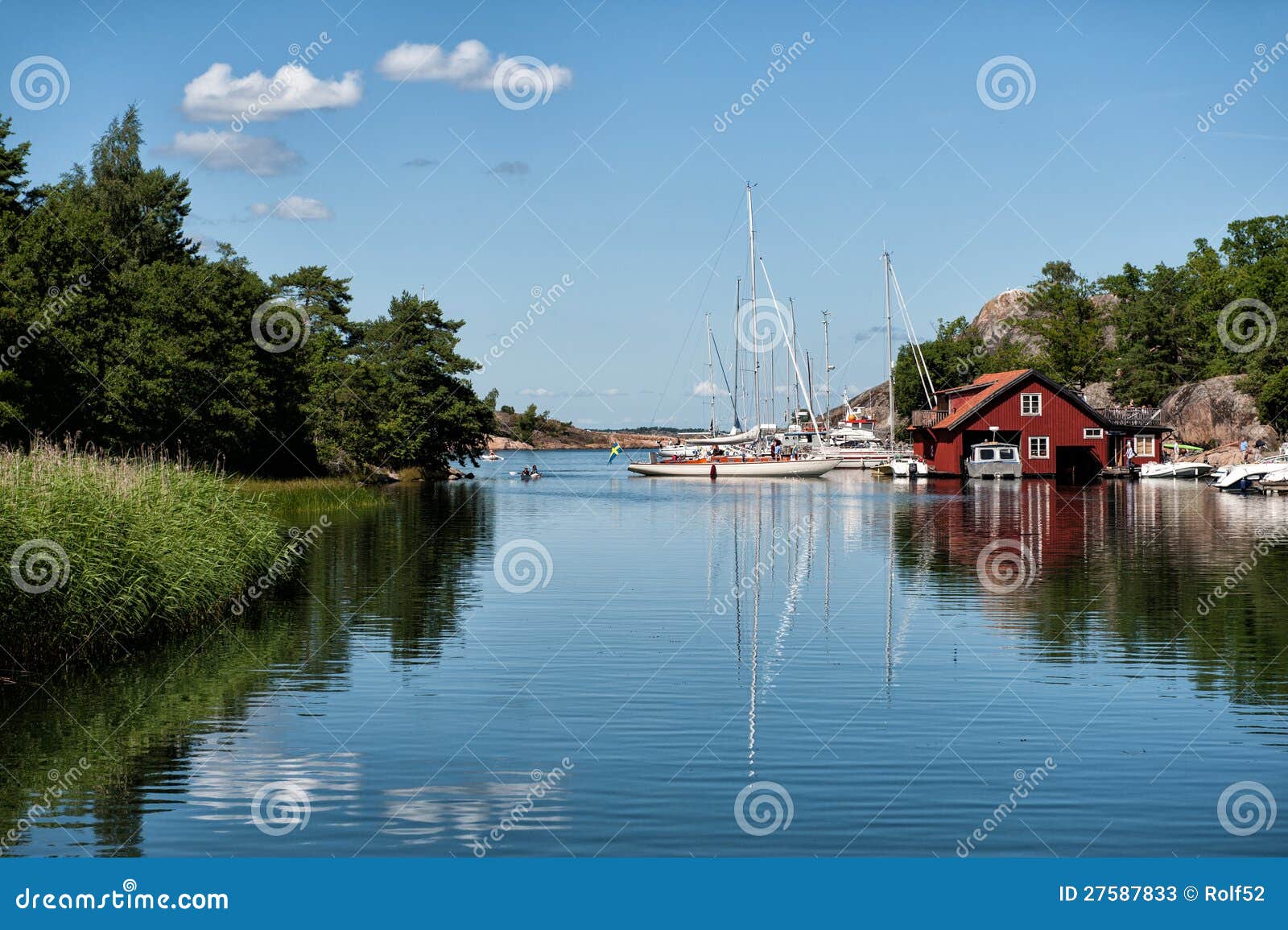 Swedish summer editorial stock photo. Image of island - 27587833
