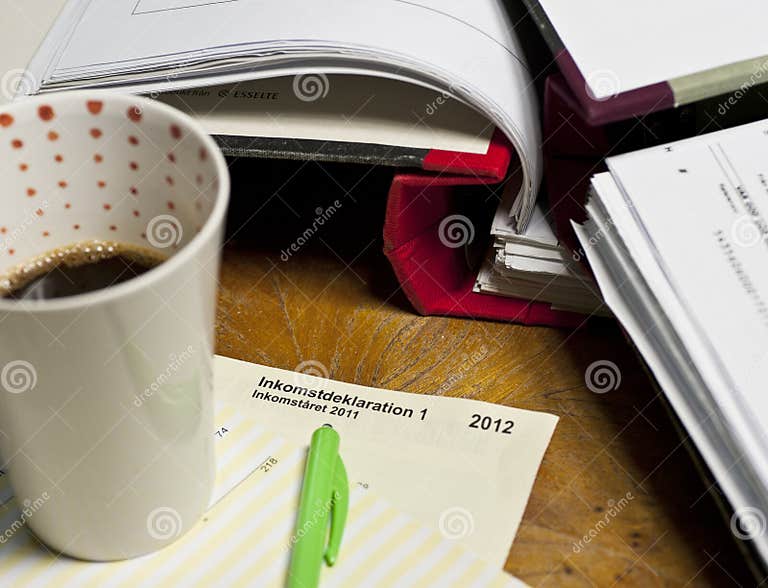 Swedish tax declaration stock image. Image of sweden - 24275287