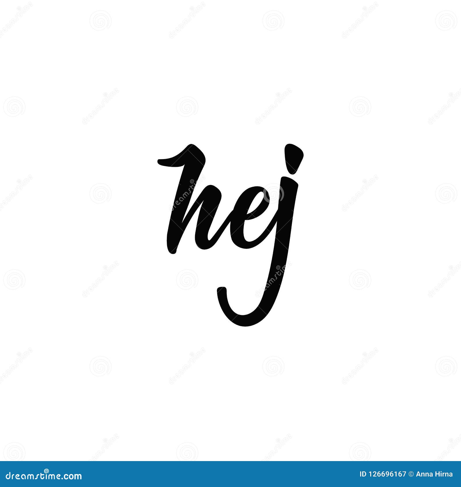 Swedish Text: Happy Sweden Flag Day. Lettering. Calligraphy Vector ...