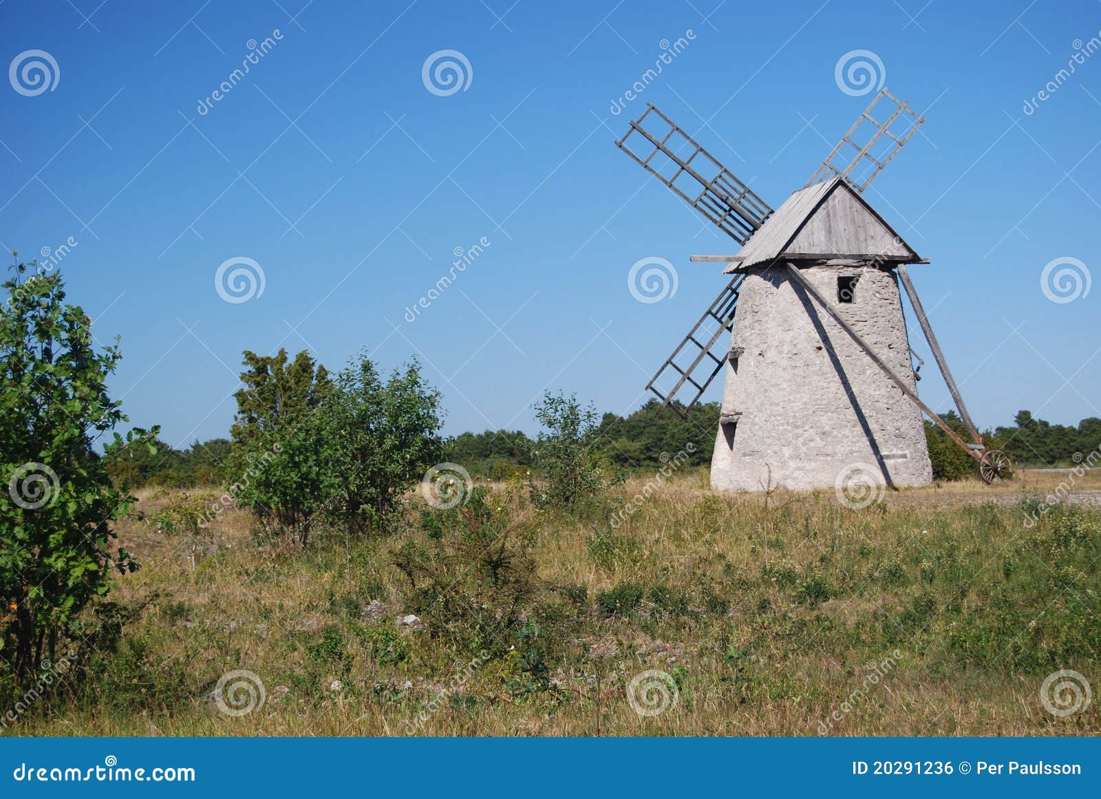 Swedish windmill stock photo. Image of architectural - 20291236