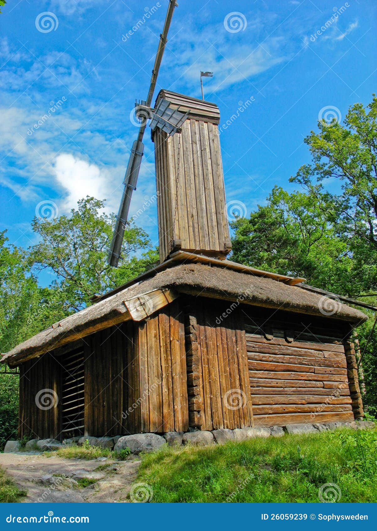 Swedish windmill stock image. Image of nature, capital - 26059239