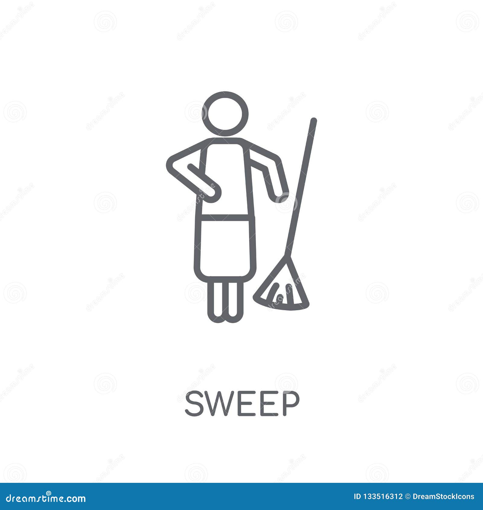 Linear Sweep Icon From Analytics Outline Collection. Thin Line Sweep ...