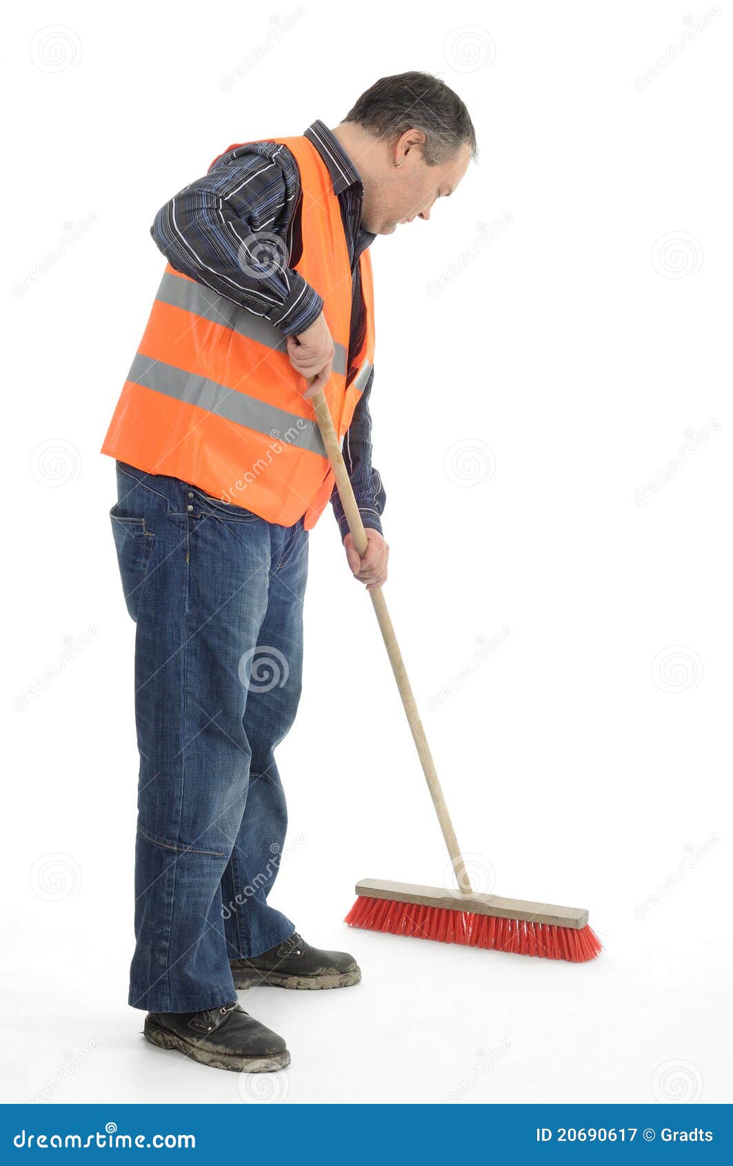 Sweeper stock image. Image of back, stuff, white, cutout - 20690617