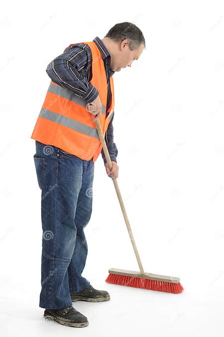 Sweeper stock image. Image of back, stuff, white, cutout - 20690617