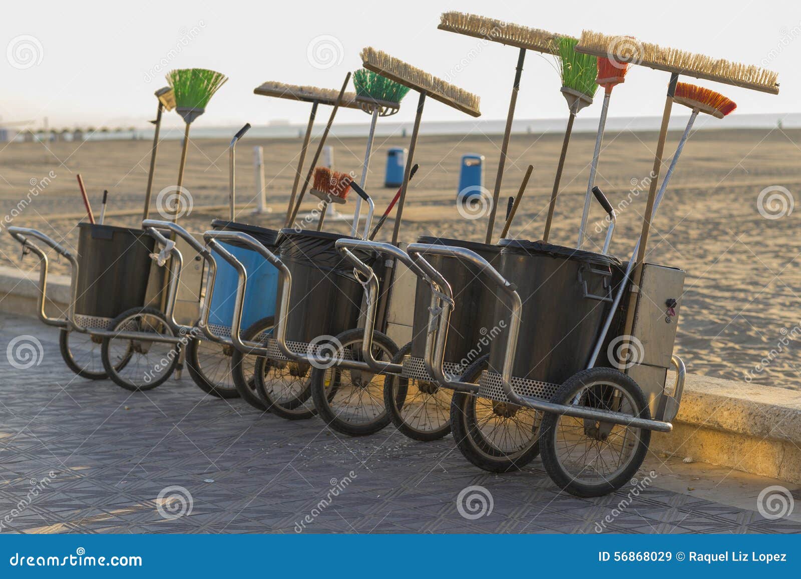 Sweeper carts. stock image. Image of ready, municipal - 56868029