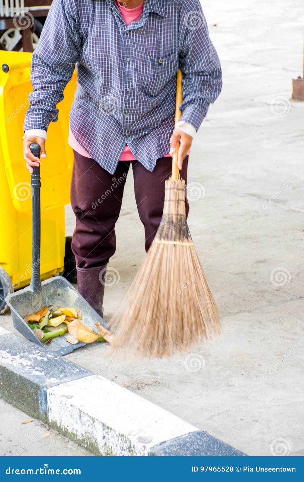 Sweepers stock photo. Image of manual, park, sweepers - 97965528