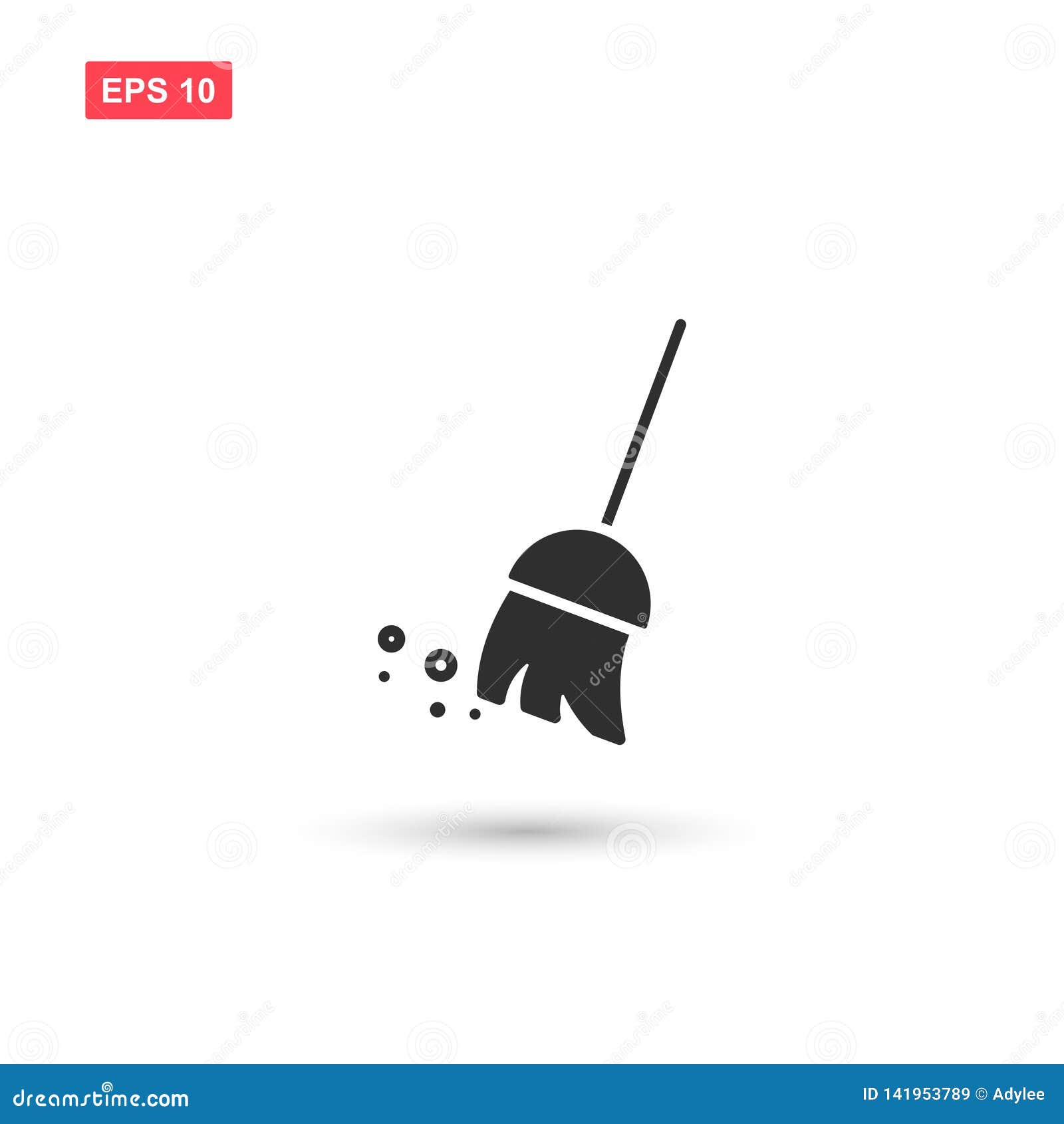 Sweeping Broom Vector Isolated Stock Vector - Illustration of line ...