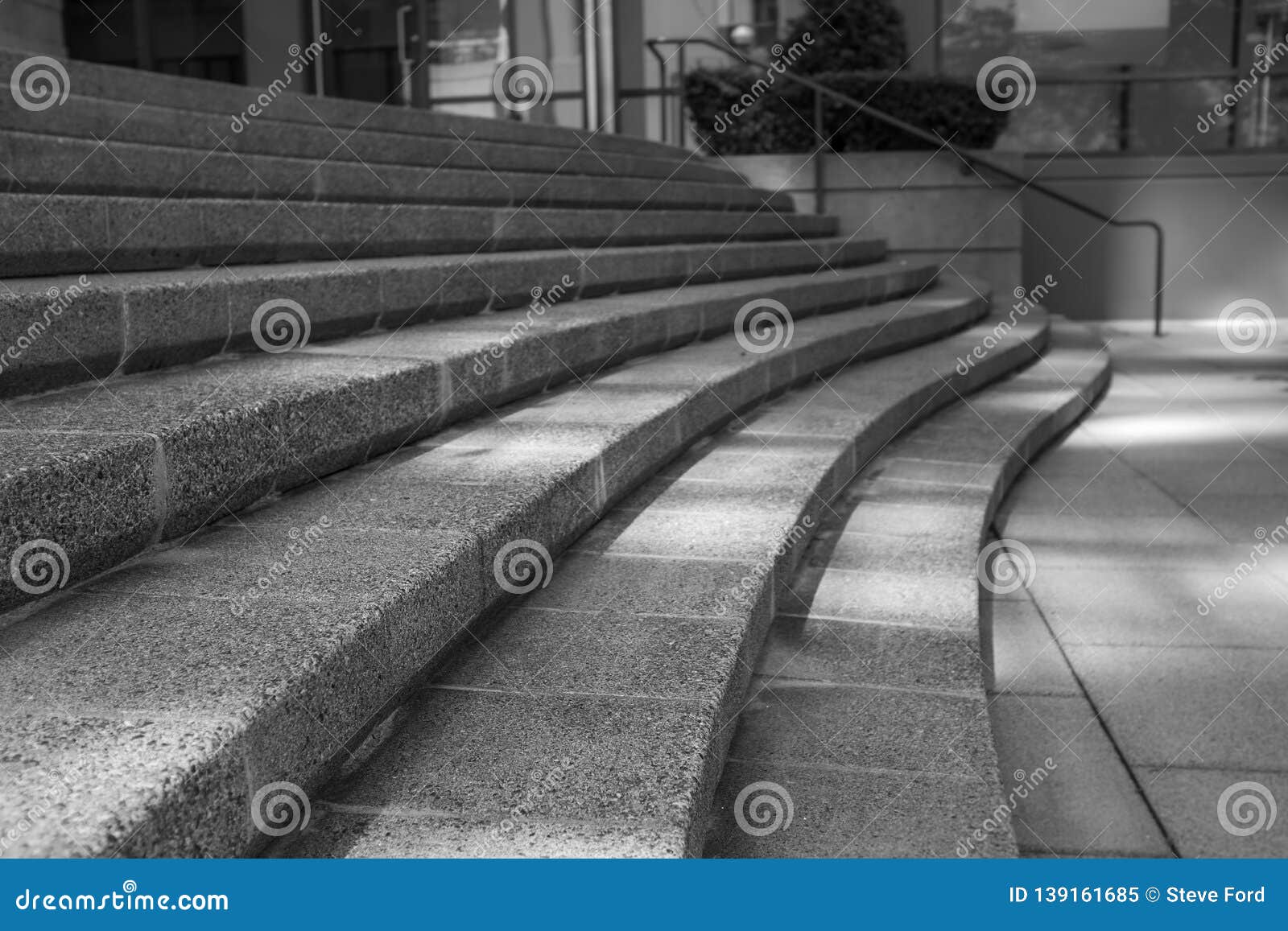 Sweeping Concrete Steps stock image. Image of texture - 139161685
