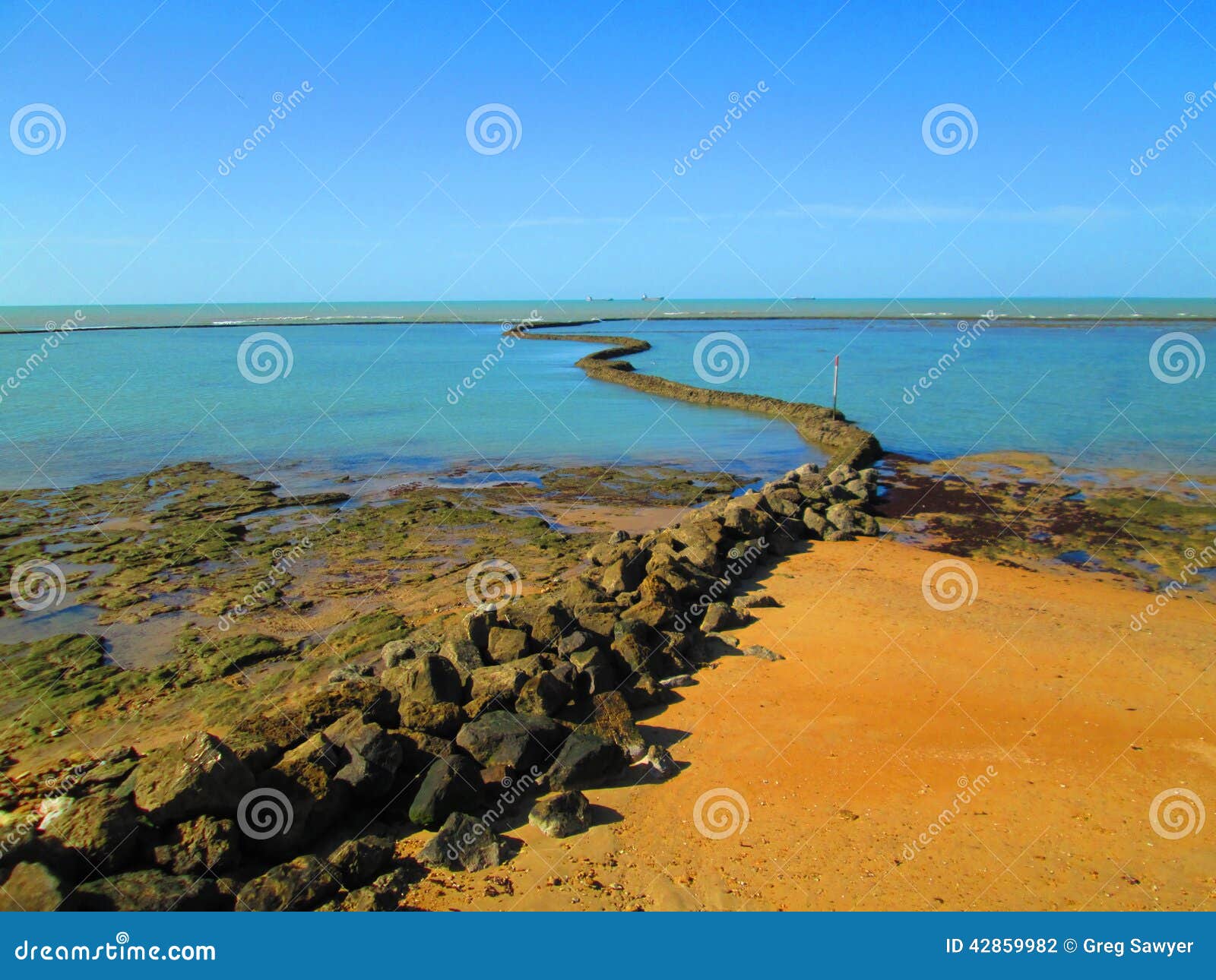 Sweeping Coral Shellfish Trap, Chipiona Stock Photo - Image of seaside ...