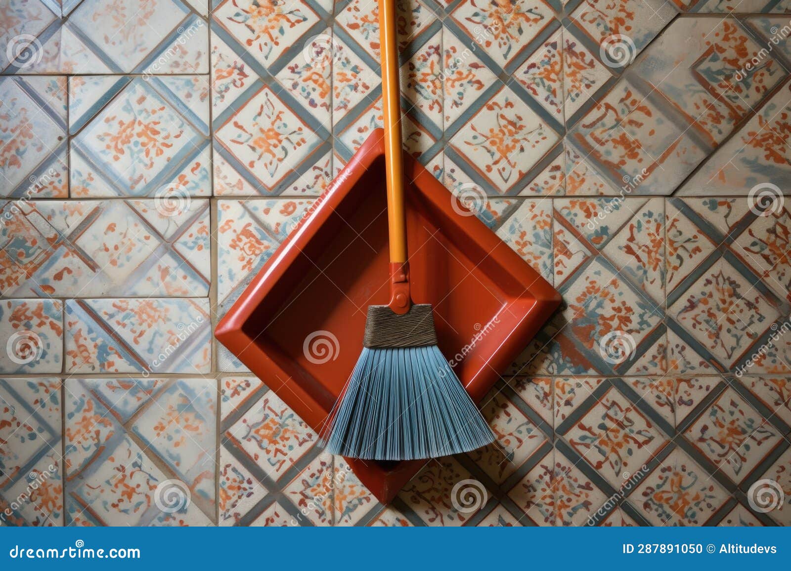 Sweeping a Dusty Old Attic or Basement Floor with Cobwebs Stock Photo ...