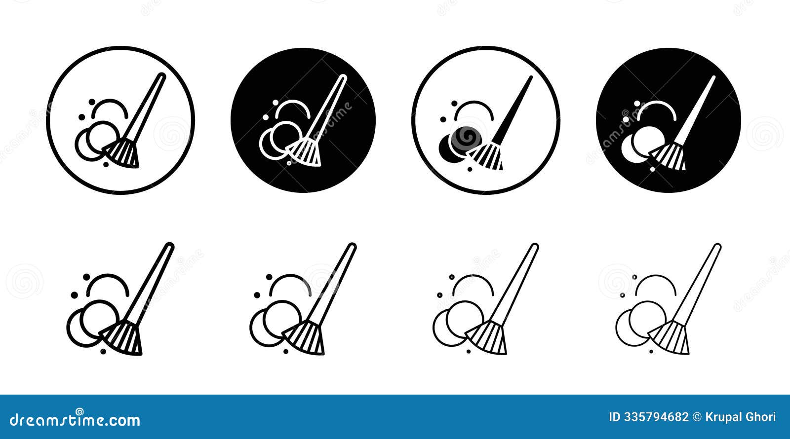 Sweeping Icon Logo Set Vector Stock Illustration - Illustration of ...