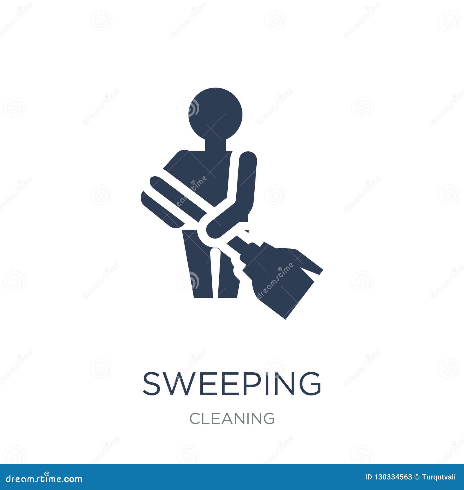 Sweeping Icon. Trendy Flat Vector Sweeping Icon on White Background ...