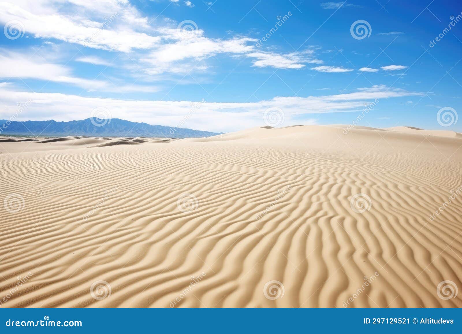 A Sweeping Shot of Expansive Sand Dunes Stock Image - Image of scene ...