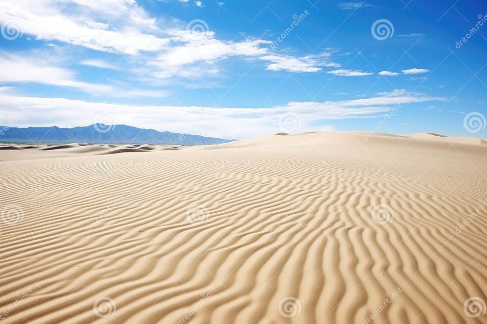 A Sweeping Shot of Expansive Sand Dunes Stock Image - Image of scene ...