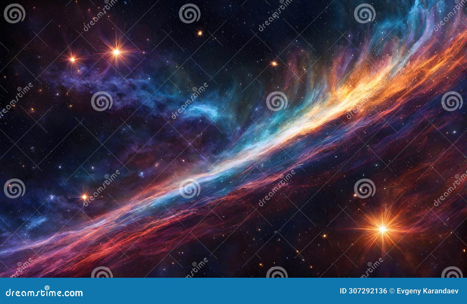 A Sweeping View of the Cosmos, Stars Streaking Across the Celestial ...