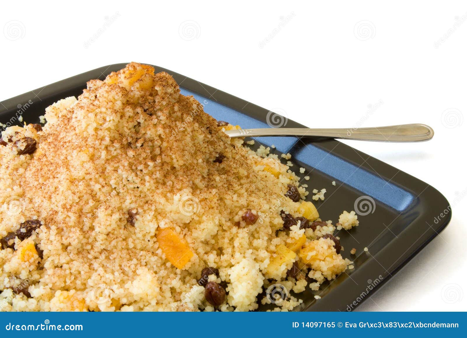 Sweet African Couscous stock image. Image of dish, shot - 14097165