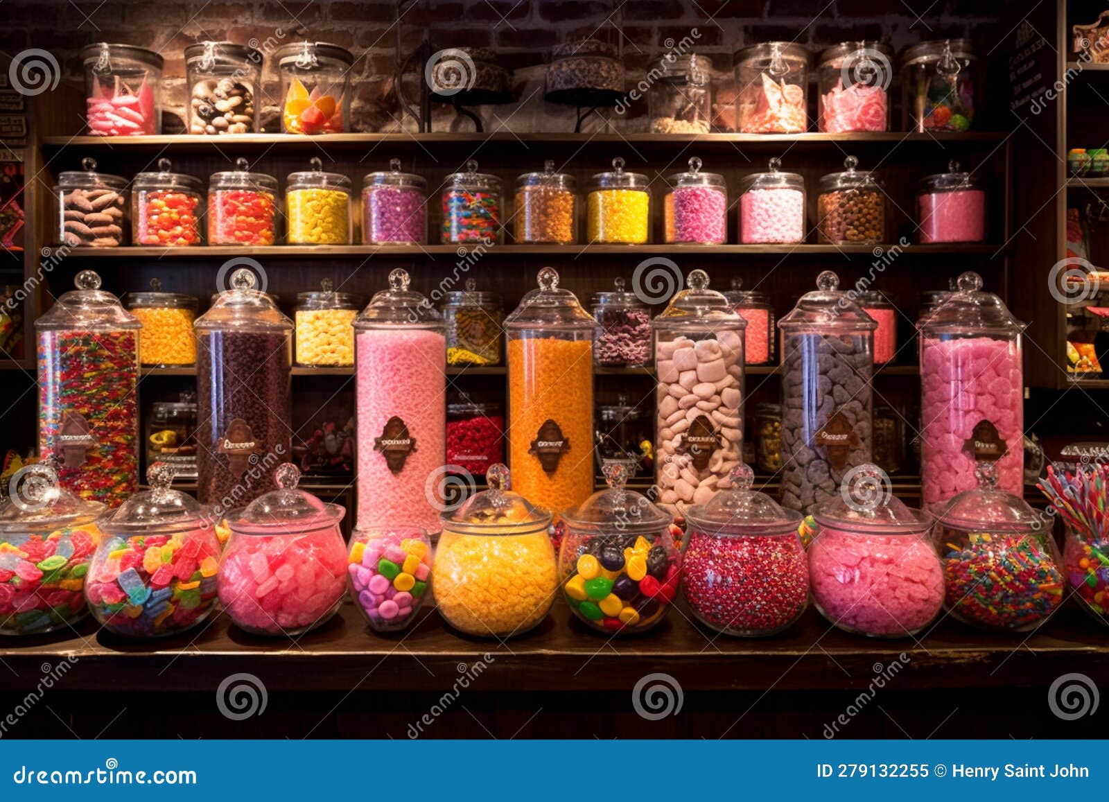 The Sweet Allure: a Spectrum of Candy Delights Stock Illustration ...