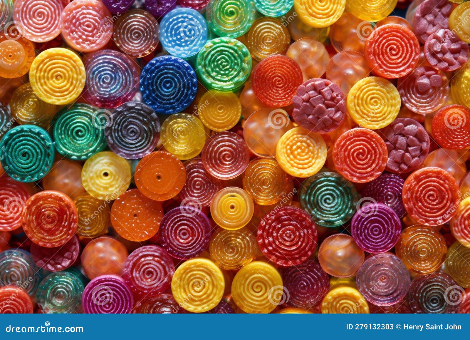 The Sweet Allure: a Spectrum of Candy Delights Stock Illustration ...