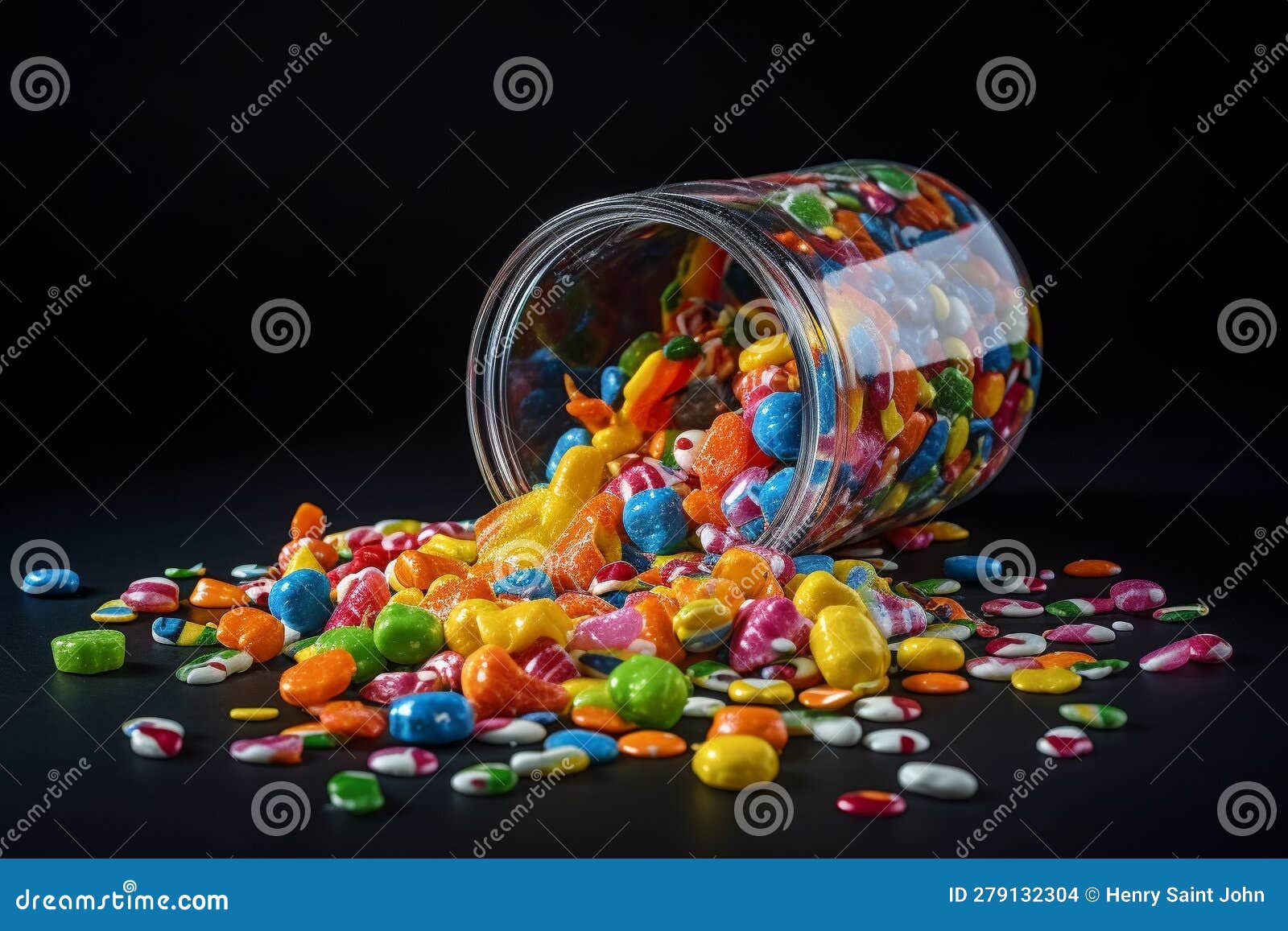 The Sweet Allure: a Spectrum of Candy Delights Stock Illustration ...