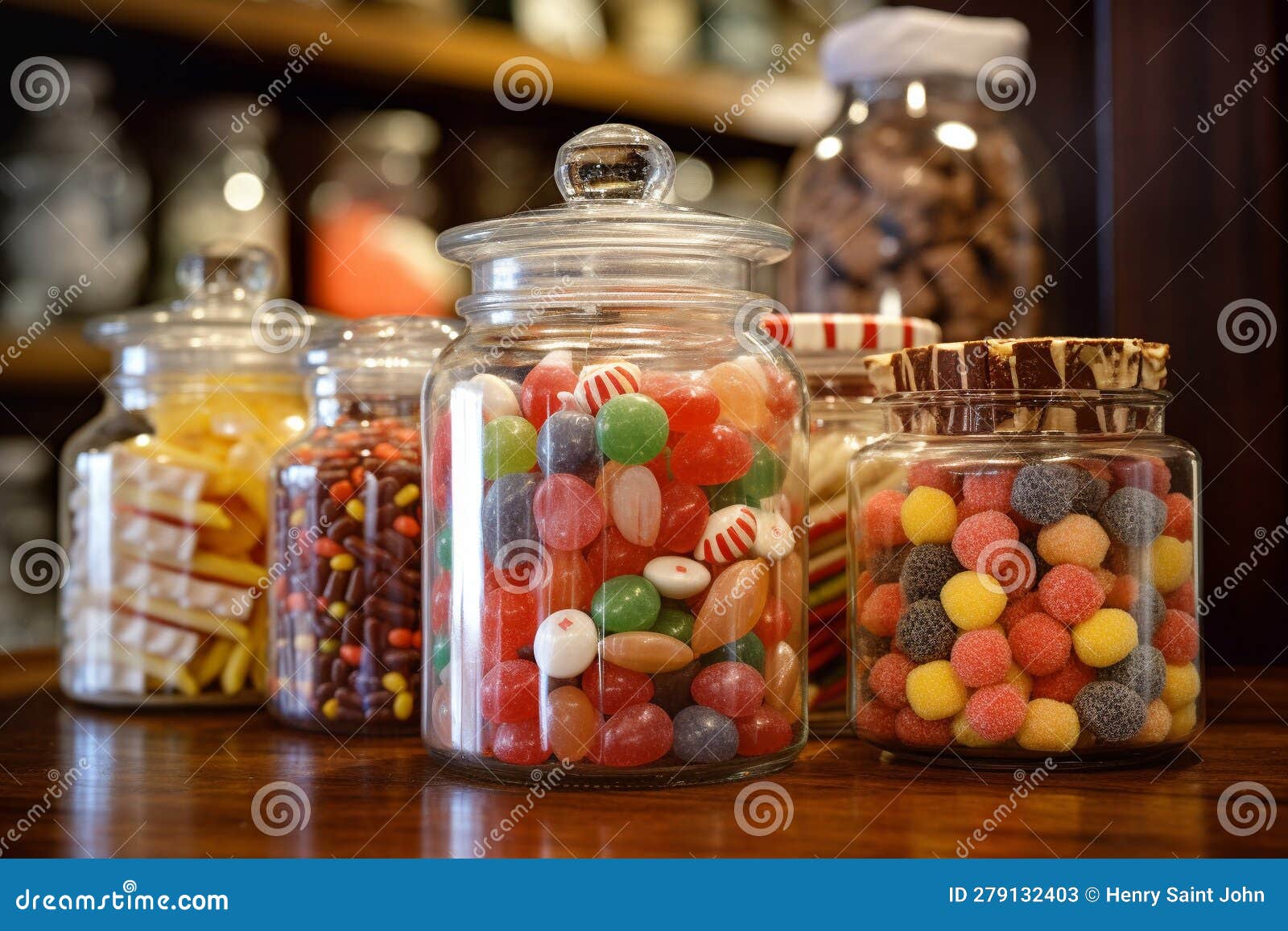 The Sweet Allure: a Spectrum of Candy Delights Stock Illustration ...