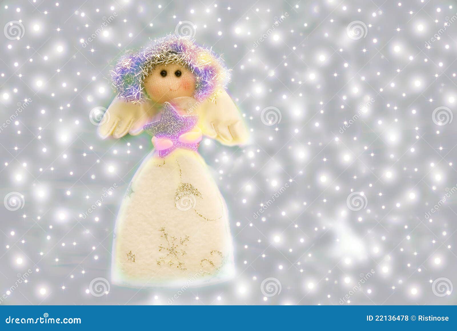 Sweet angel of Christmas stock illustration. Illustration of cherubs ...